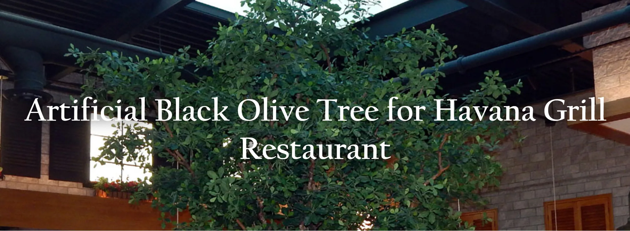 We Did a Restaurant Commercial Case Fire-retardant 12-foot Artificial ...