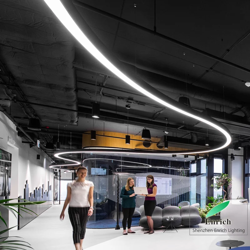 Aluminum Profile Curved LED Linear Light - Modern OEM Sizes