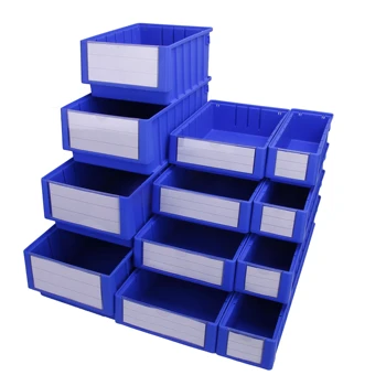 Warehouse Workshop Stacking Plastic Shelf Hardware Storage Bin With ...