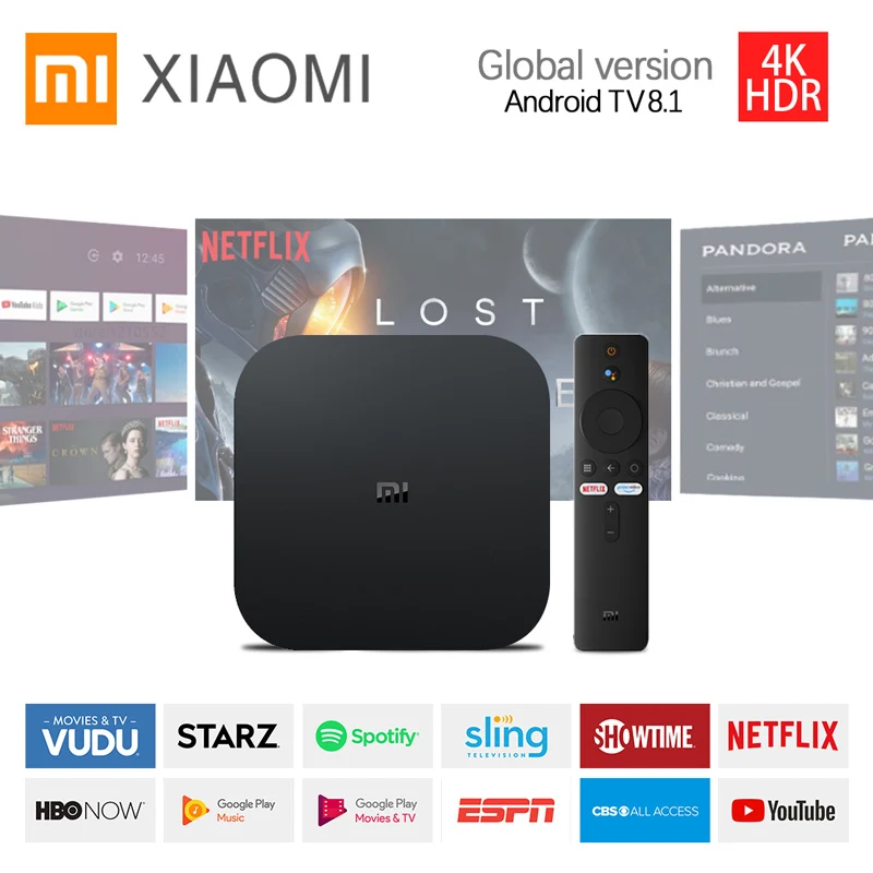 Global Version Xiaomi Mi Smart Tv Box S 4k Hdr Tv Streaming Media ...