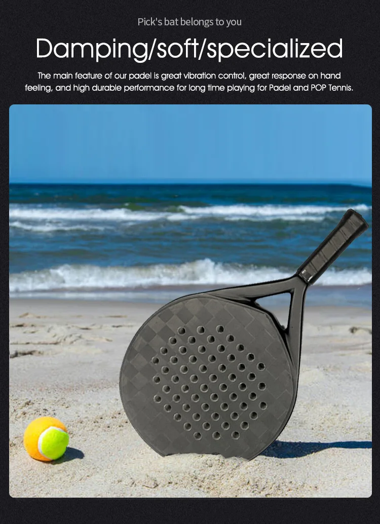 Custom Soft Padel Racket Oem Raquete Bolas De Tenis Profesional Beach ...