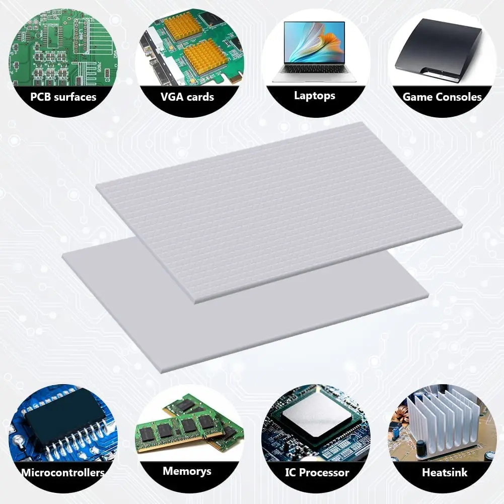 Apply For Ssd Cpu Gpu Led Ic Cooling Thermal Conductive Silicone Pads ...
