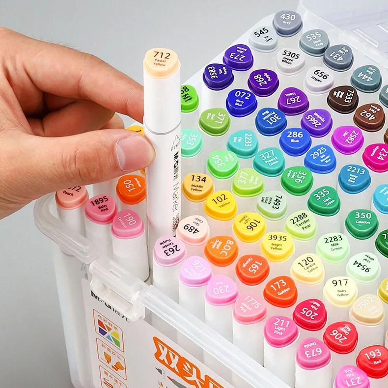 108 Colors Double Tips Rotuladores Doble Punta Cute Fabric Graffiti ...