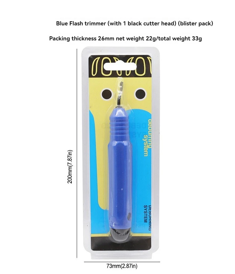 Hl Burr Trimming Knife Abs Handle Edge Cleaner With 10 Replaceable ...