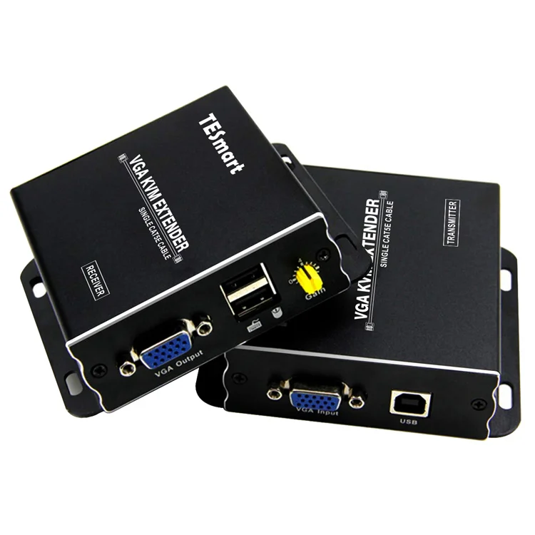 TESmart 300 Meters VGA Kvm Extender Over Cat5 Cat6 300m Video ...