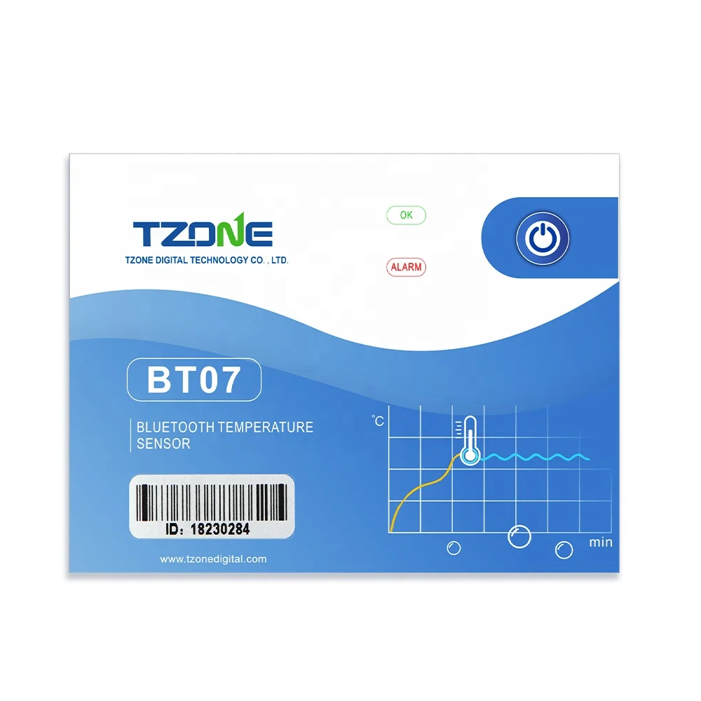 Bt07 Bluetooth Temperature Data Logger Ble Temperature Recorder Sensor ...