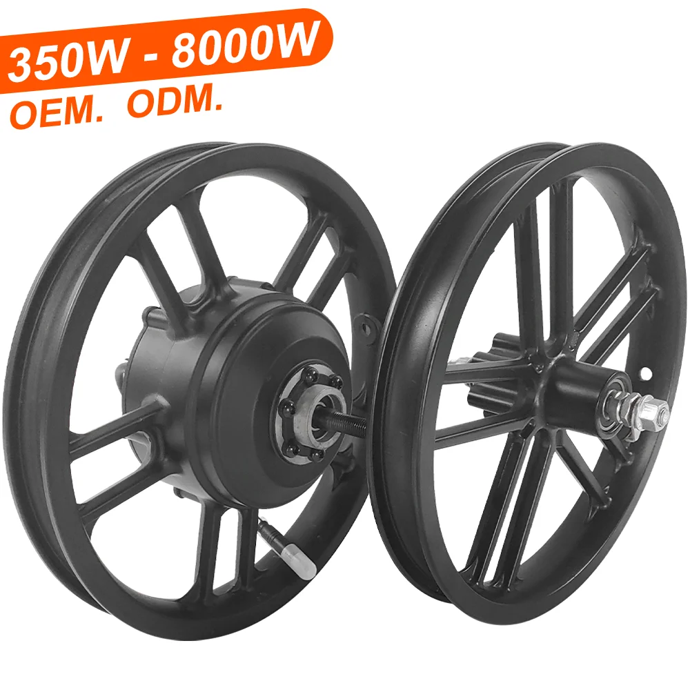 1500 Watt Electric Brushless 24/36/48v Dc Hub Motors 20/24/26 Inch Rear ...