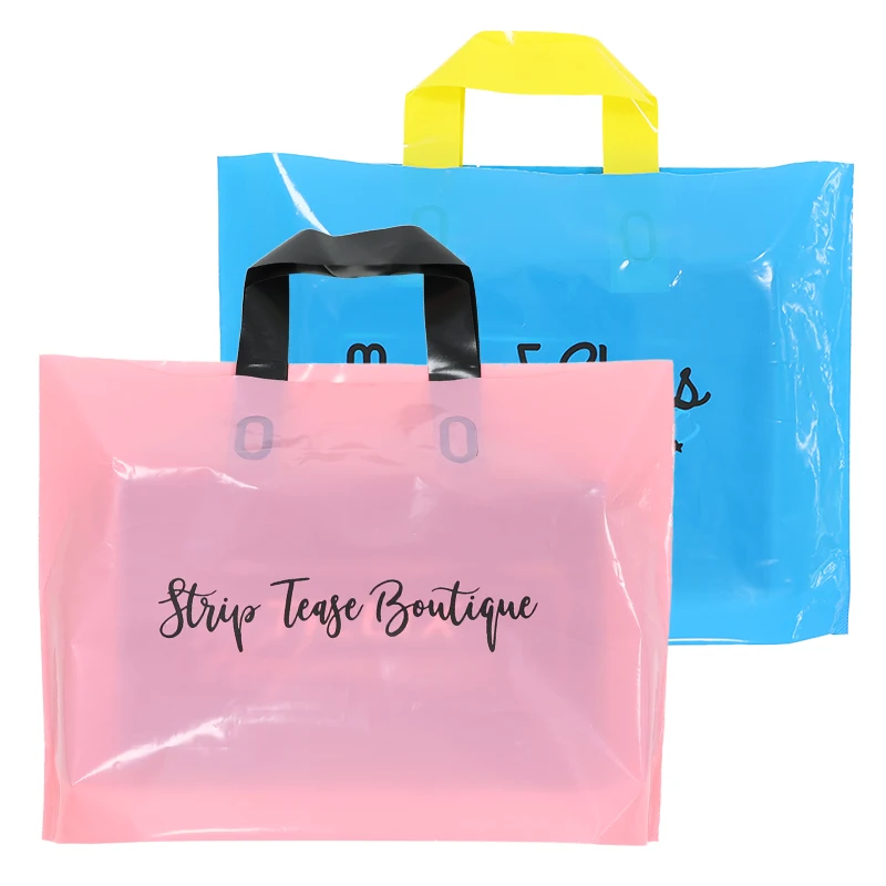 High Quality Custom Plastic Handle Bag For Shopping Low Moq For ...