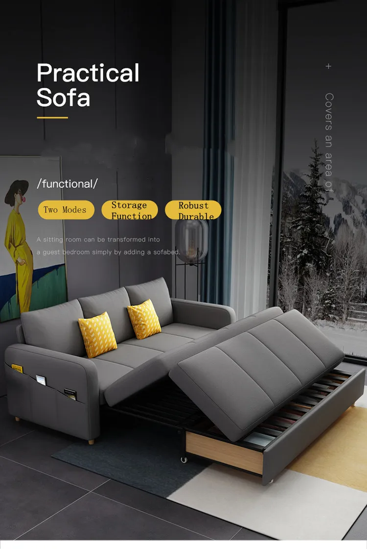 Space-saving Multi-Purpose Living Room Set Furniture