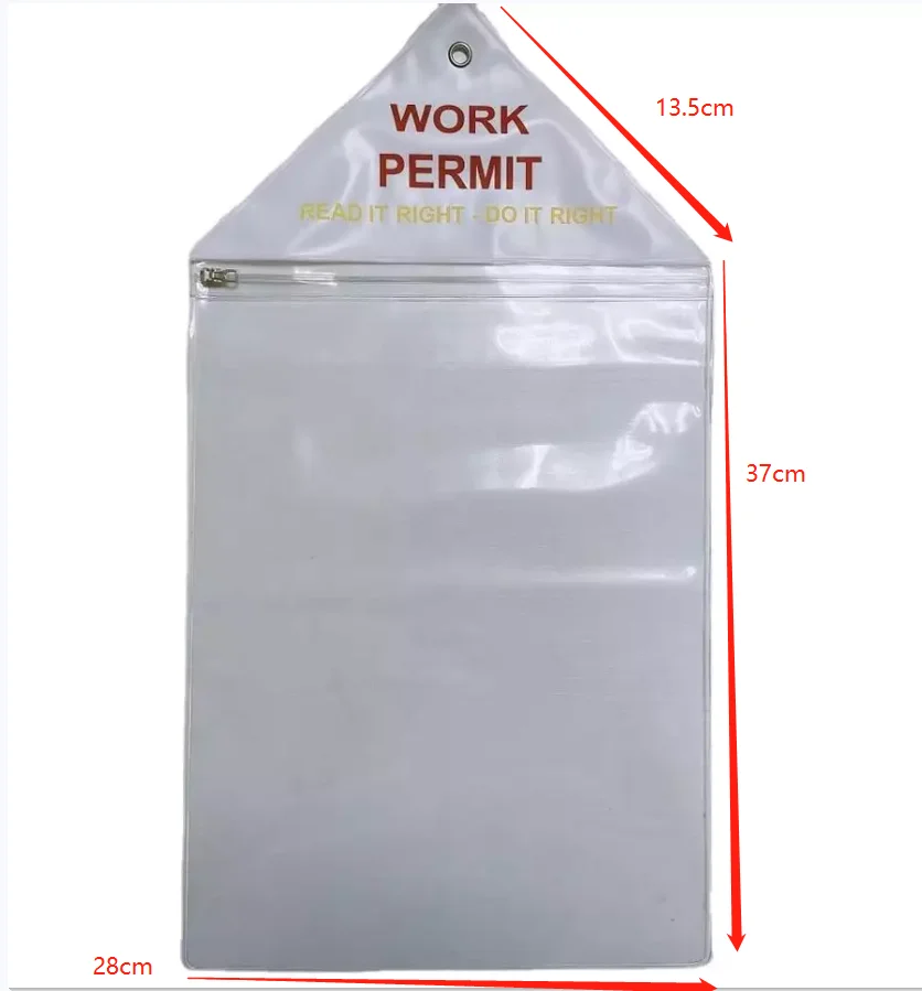 Stylish PVC Zip Lock Waterproof Document & Permit Holder Printed ...