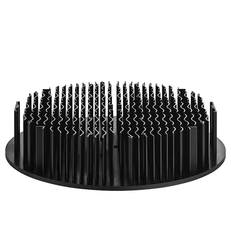 320mm Custom Round Circle Black Anodized Large Aluminum Heat Sink Led ...