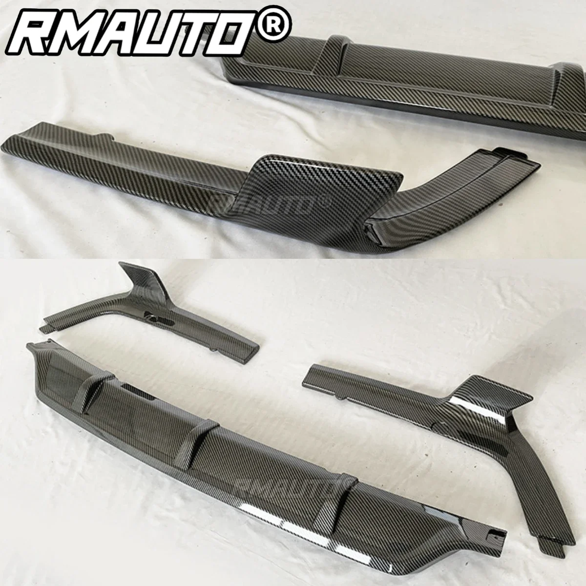 Carbon Fiber X7 G07 Rear Bumper Splitter Lip Diffuser Spoiler Body Kit ...