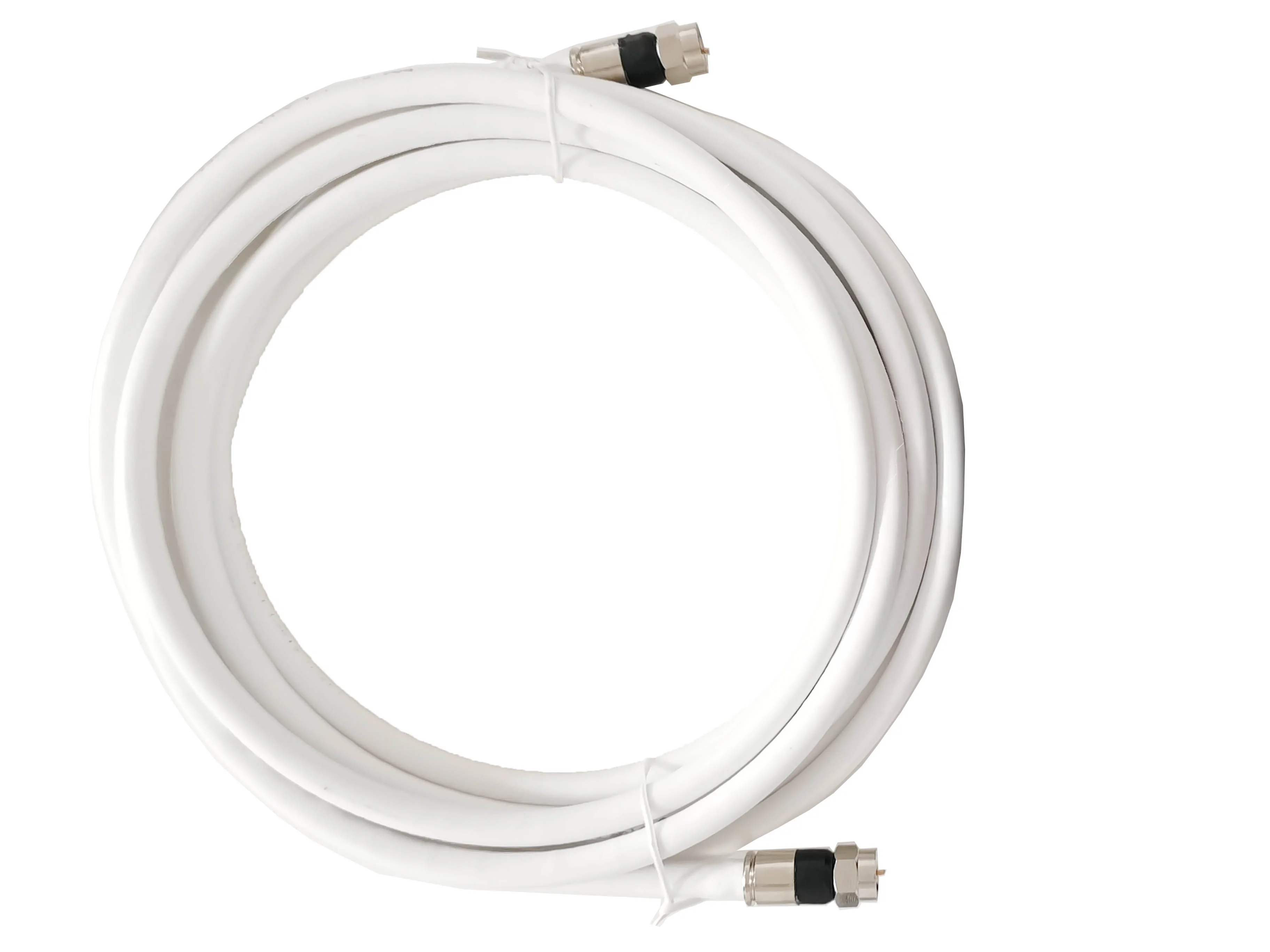 White Rg6 Coaxial Cable Standard/quad Shielded For Satellite Cctv ...