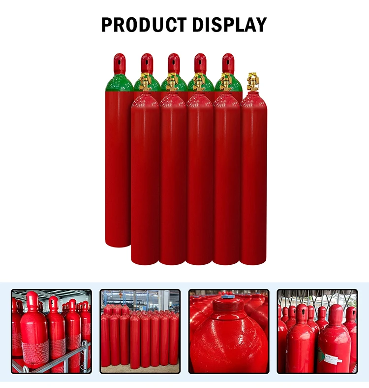 80L Fire Protection System Inert Gas Cylinder for Fire Fighting ...