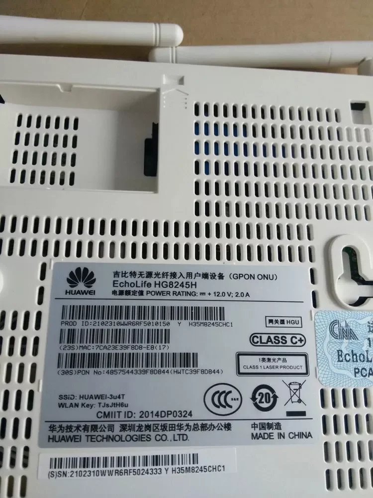 Neu Gpon Ont Fibre Router 8245 H Modem Hg8245 Englische Firmware 8245 H Echolife Hg8245h 4ge ...