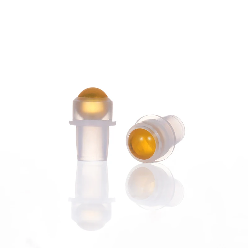 Oem/odm 10mm Glass Roller Ball With Plastic Insert For Essential Oil ...