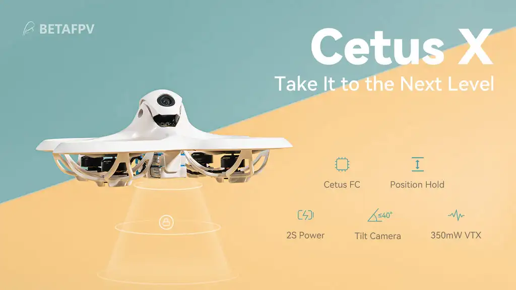 BETAFPV Cetus X - 4K UHD FPV Racing Drone with 5min Flight Time