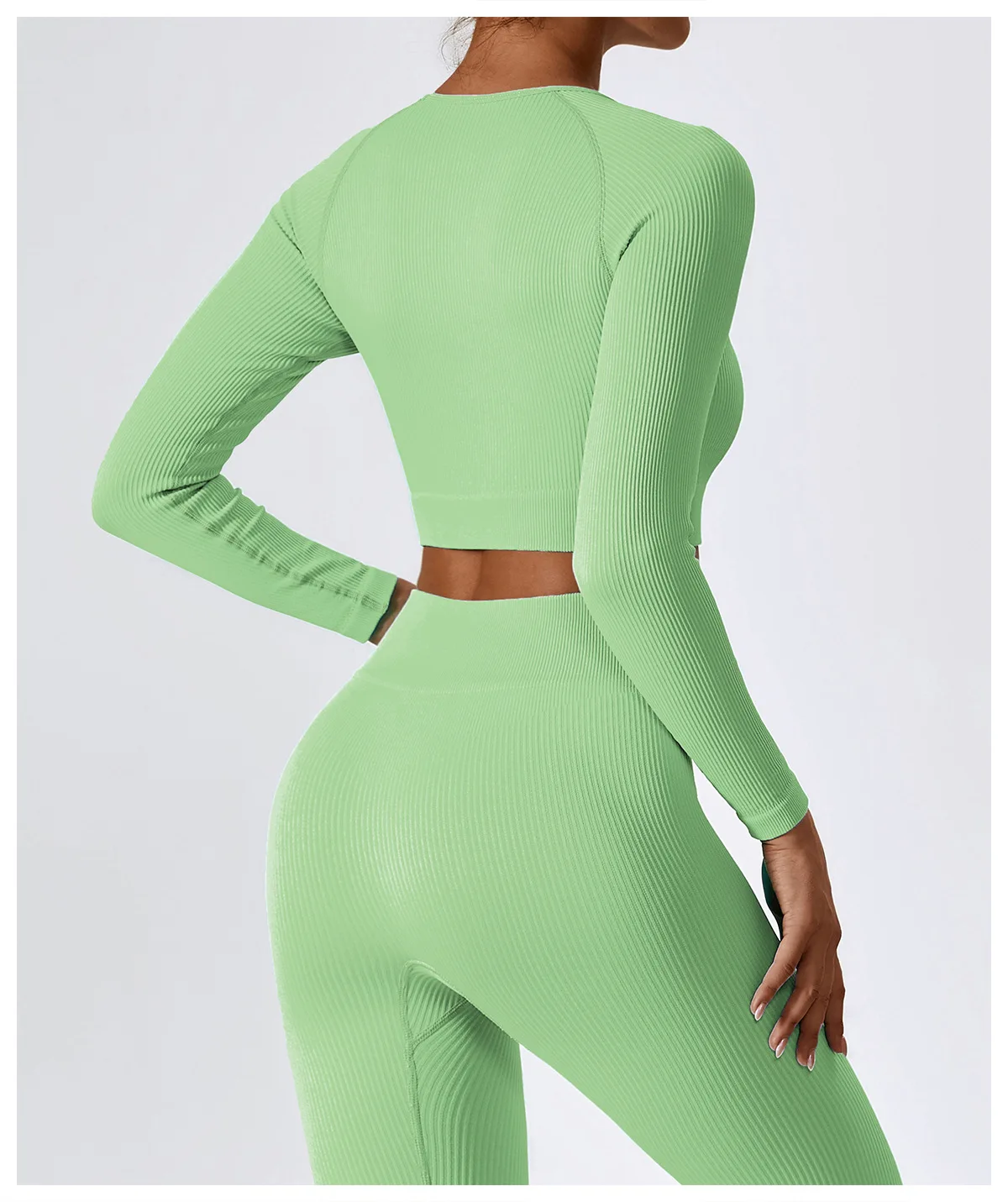 Seamless Breathable Yoga Set For Women - 3 Piece Gym Wear Set, Oem