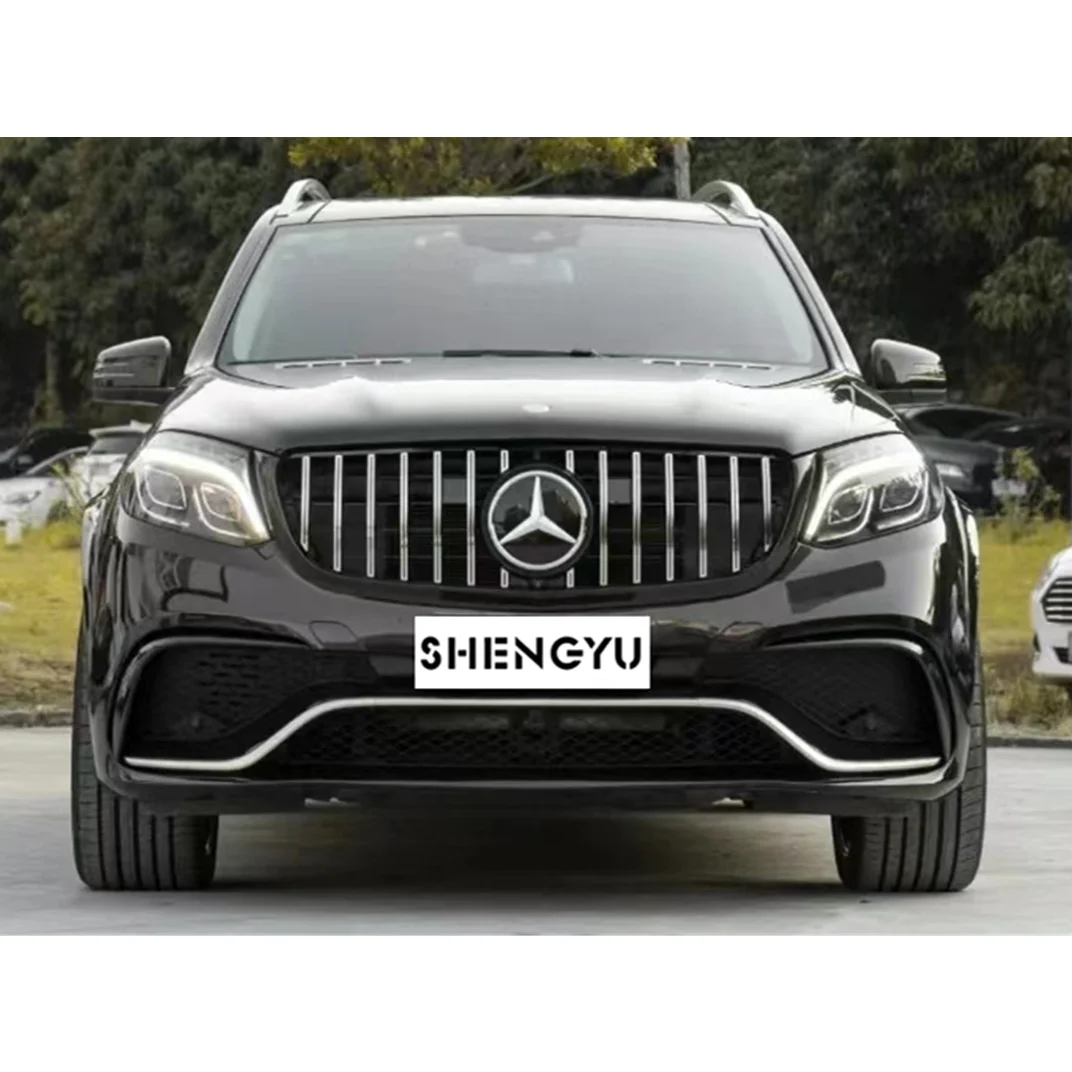 Car Body Kit For Benz Gls X166 2016-2019 Change To Gls63 Amg Front ...