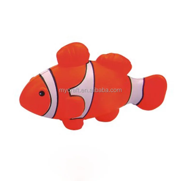 Cute Squishy Marine Animal Stress Relief Toy - Soft PU Foam Fish