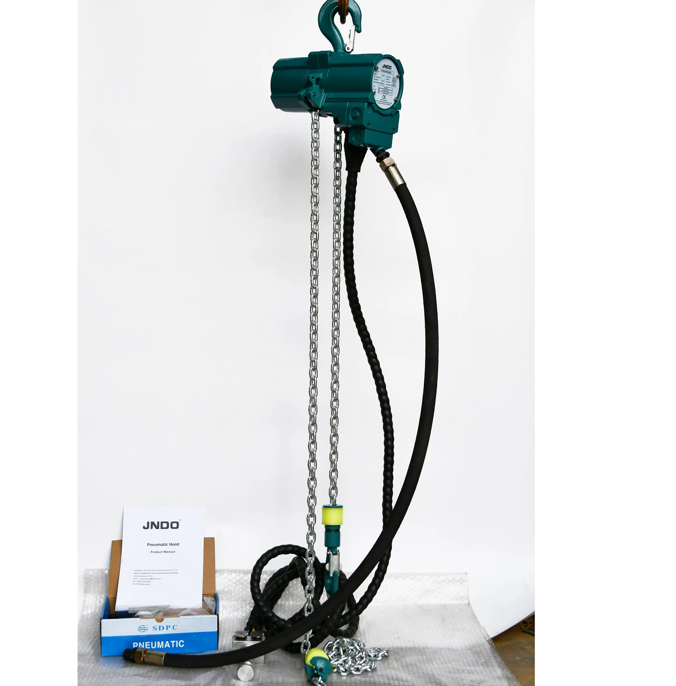 250kg, 500kg, 1000kg ATEX Pneumatic Chain Hoist | 1 Ton Air Hoist for ...