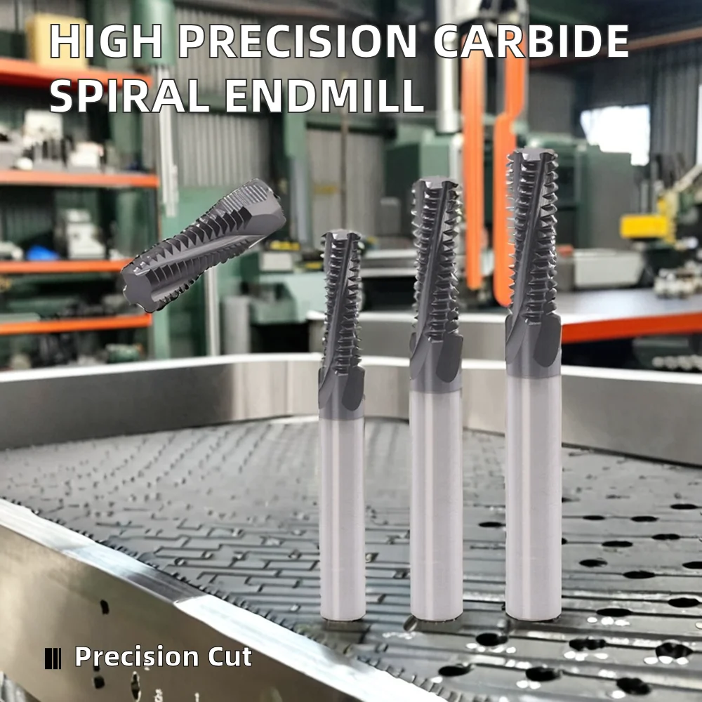 Custom O.D.M. Single Tooth Flute Carbide Threading End Mill Cutter Unc ...