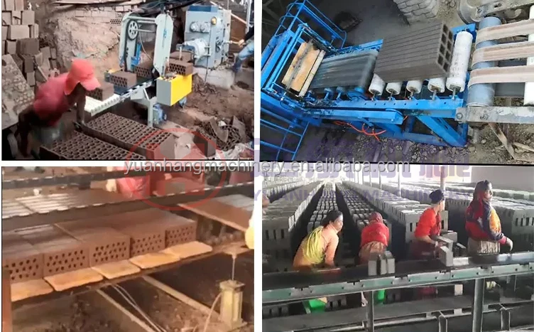 Automatic Vacuum Extruder Soil Caly Brick Burning Red Brick Machine ...