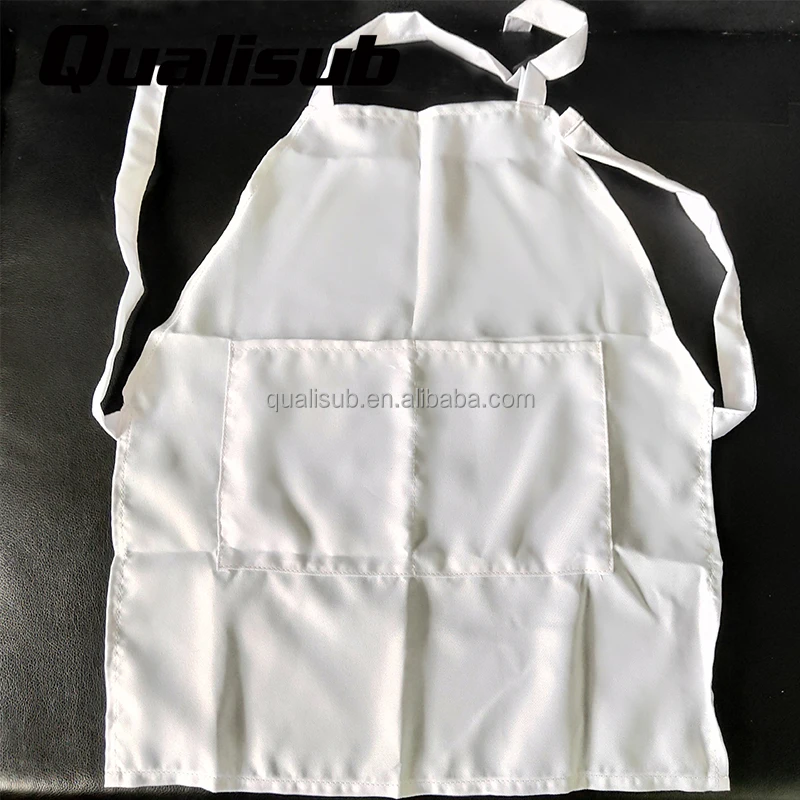 High Quality Qualisub Sublimation Blank White Aprons for Kids with Two ...