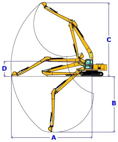 Amphibious Long Arm Reach Boom Excavator for Sheet Piling