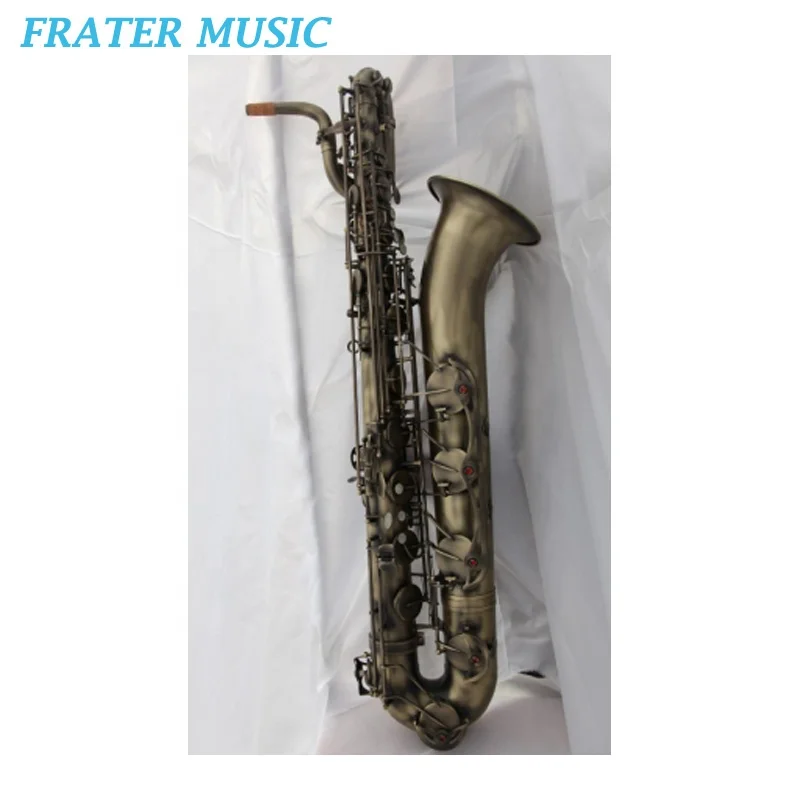 High grade Eb key Baritone Saxophone with Archaize surface treatment or ...