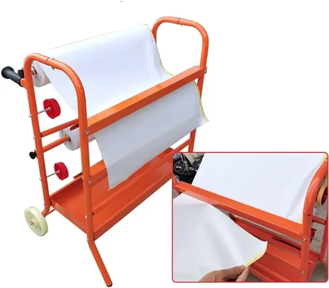 Jh-mech Masking Paper Dispenser Trolley - Durable & Mobile