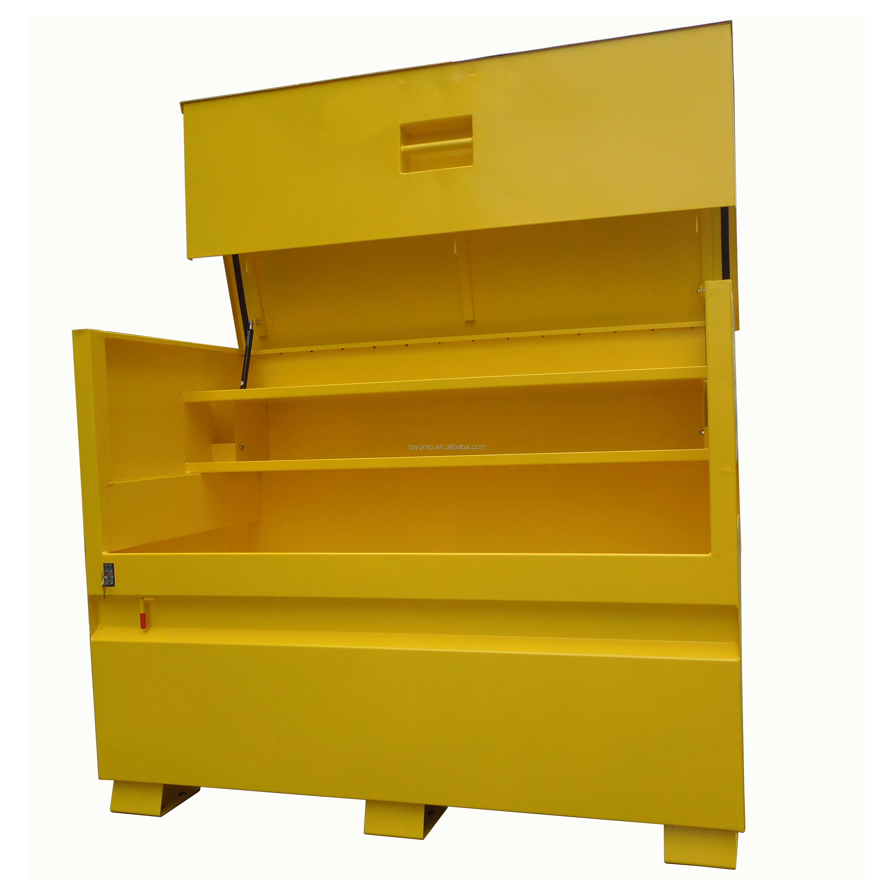 Steel Job Site Box With Fold Lid - Buy Job Site Box,Waterproof Metal ...