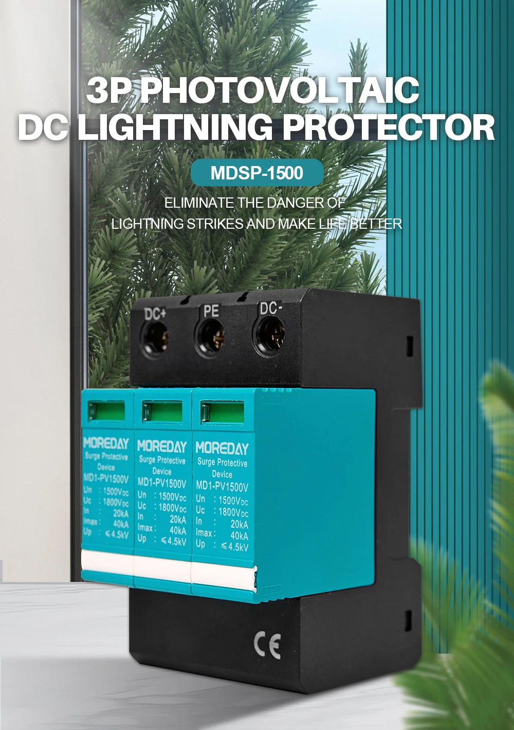MOREDAY DC Spd Pv Power 40ka - Solar Photovoltaic Protection