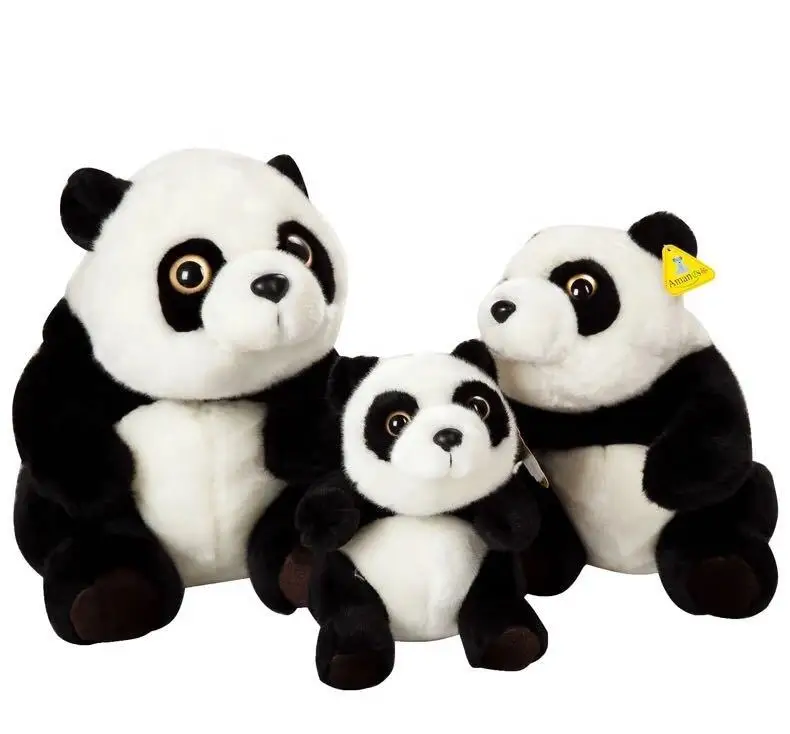 Animal Custom Plush Stuffed Pandas Bear Educational Toys For Kids Gift Giant Soft Doll Plush ...