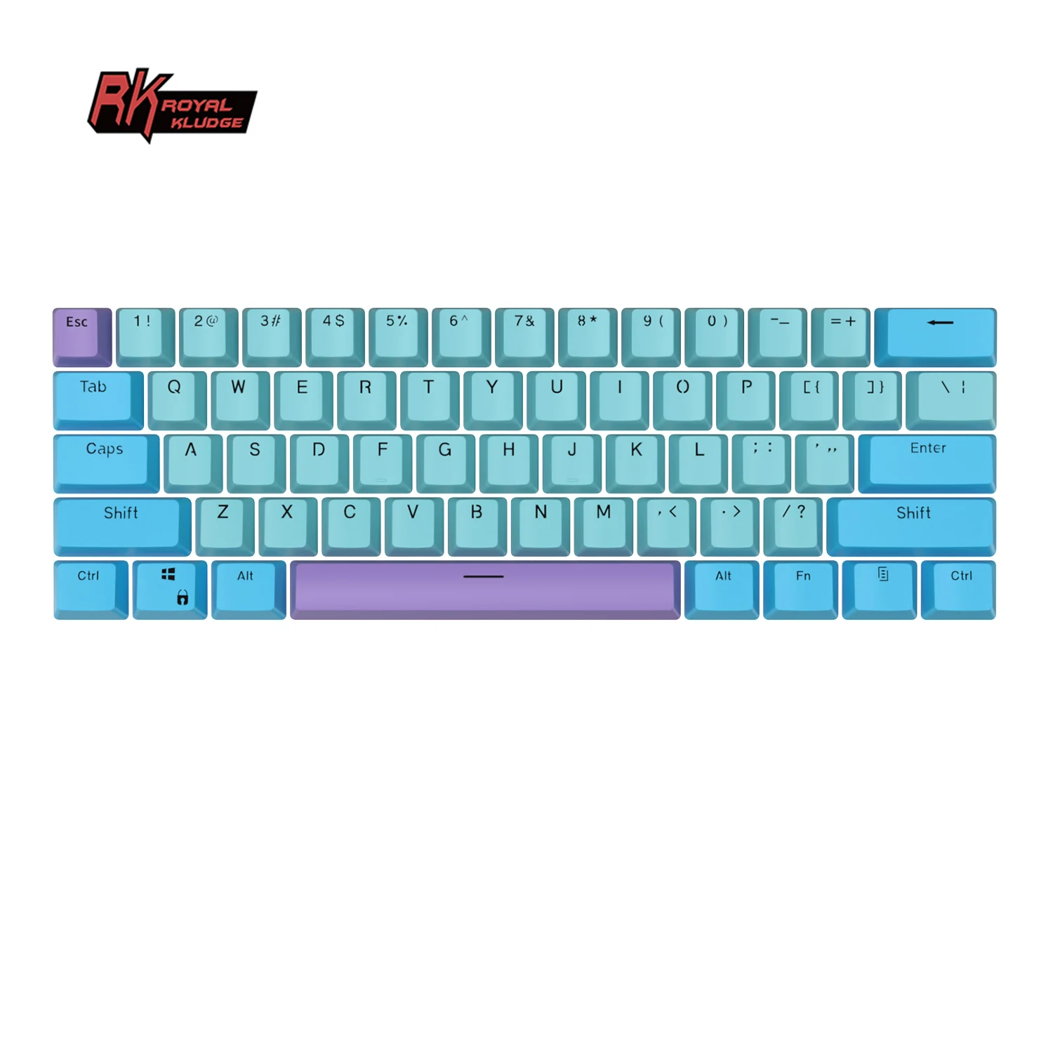 Royal Kludge Rk61 Custom Print Key Cap Xda Double Shot Abs Keycaps ...