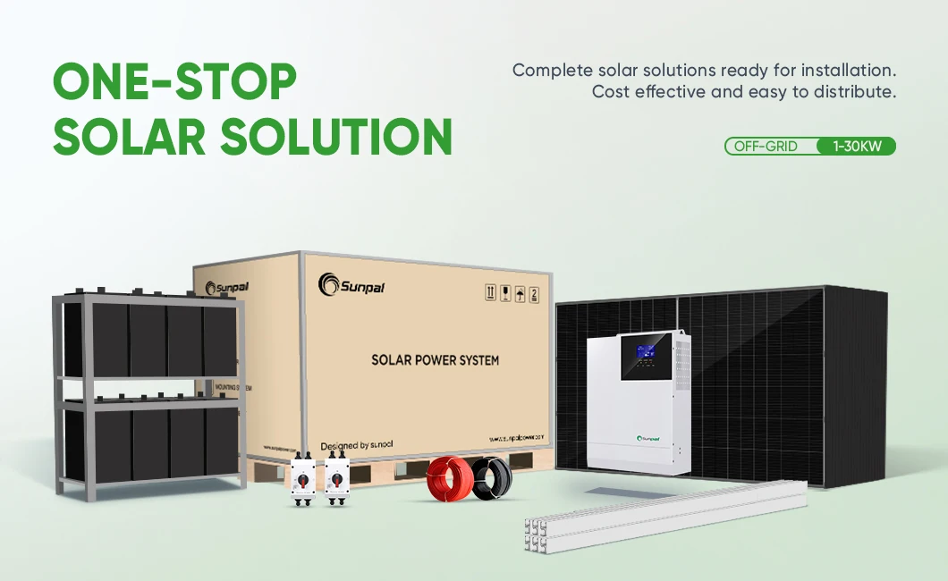 Farm Off Grid Solar System Set 10kva 15kva 20kva 25kva 30kva 40kva ...