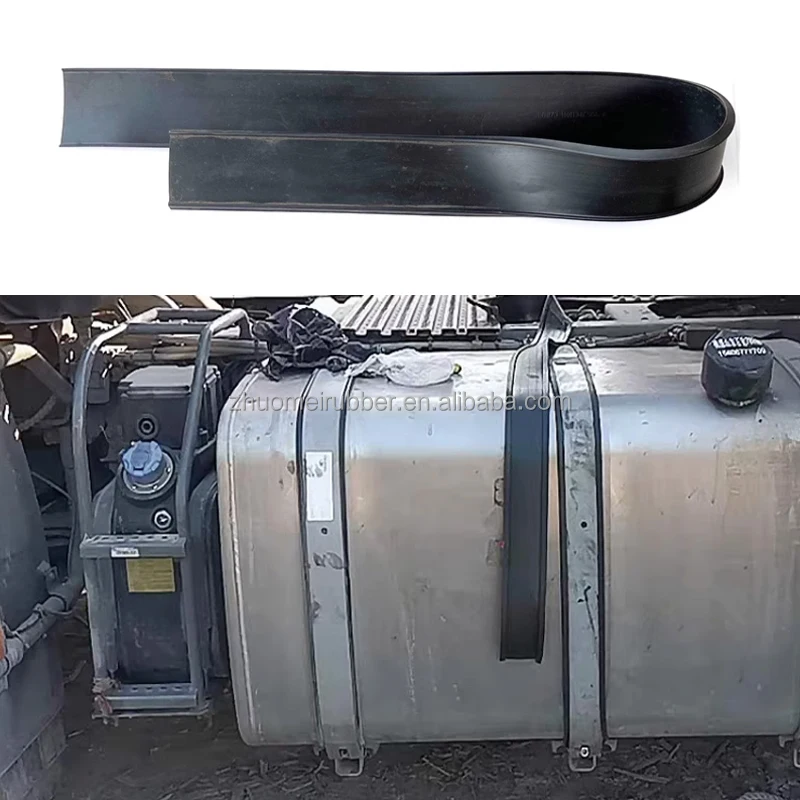 C Channel Fuel Tank Strap Chafe Rubber, 3mm Thick EPDM/Nitrile, Oil ...