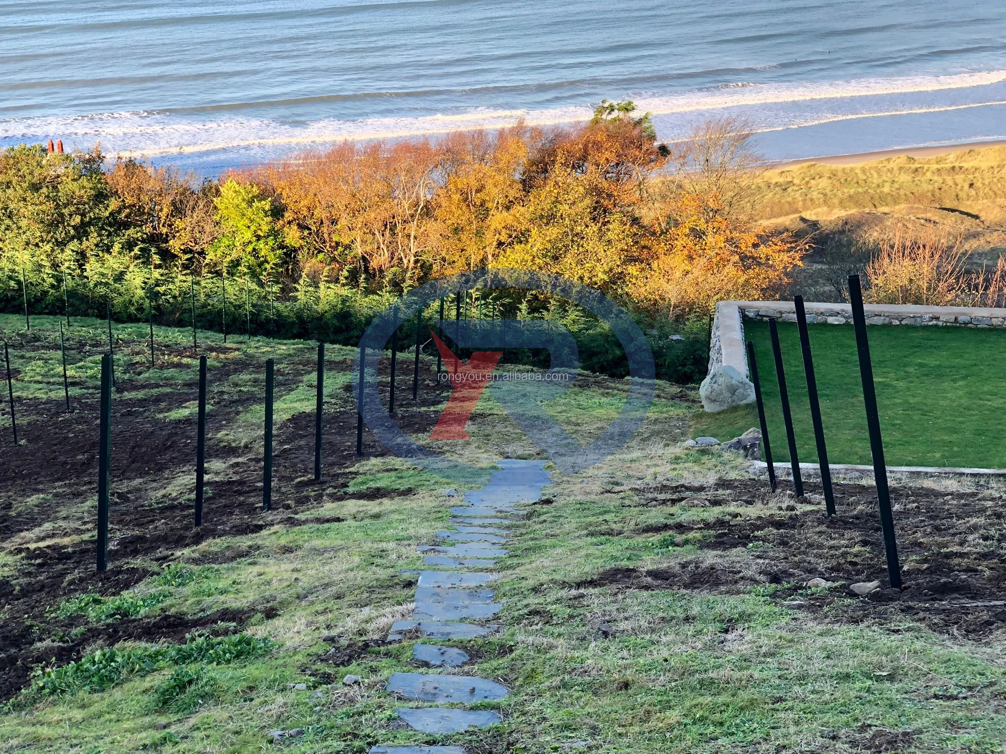 Galvanized Metal Rods for Vineyard Trellis & Orchard Fencing