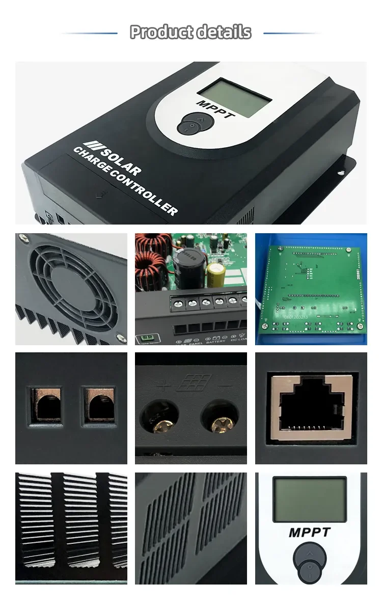 Solar Charge Controller Mppt Controlador Regulateur With Lcd Display ...