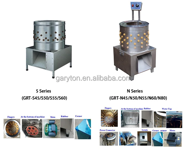 Grt-s50 Commercial 2hp Powerful Stainless Steel Bird Duck Dicken ...