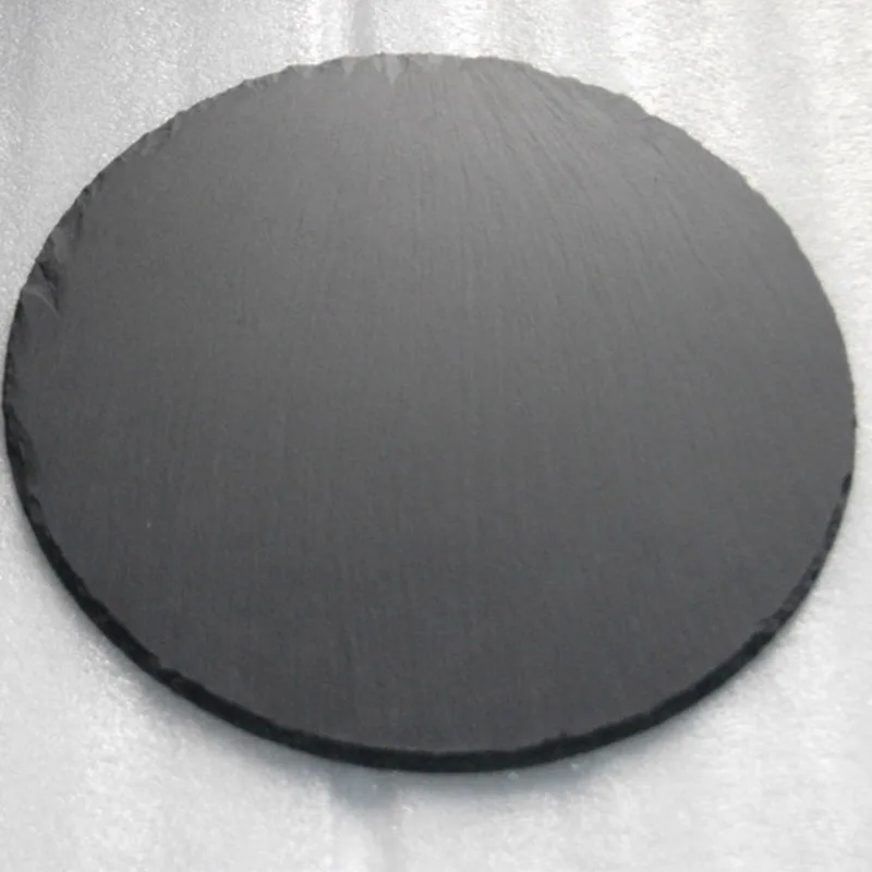 Round Slate Stone Plates Restaurant Sushi Stone Tray Wholesale Dinner ...