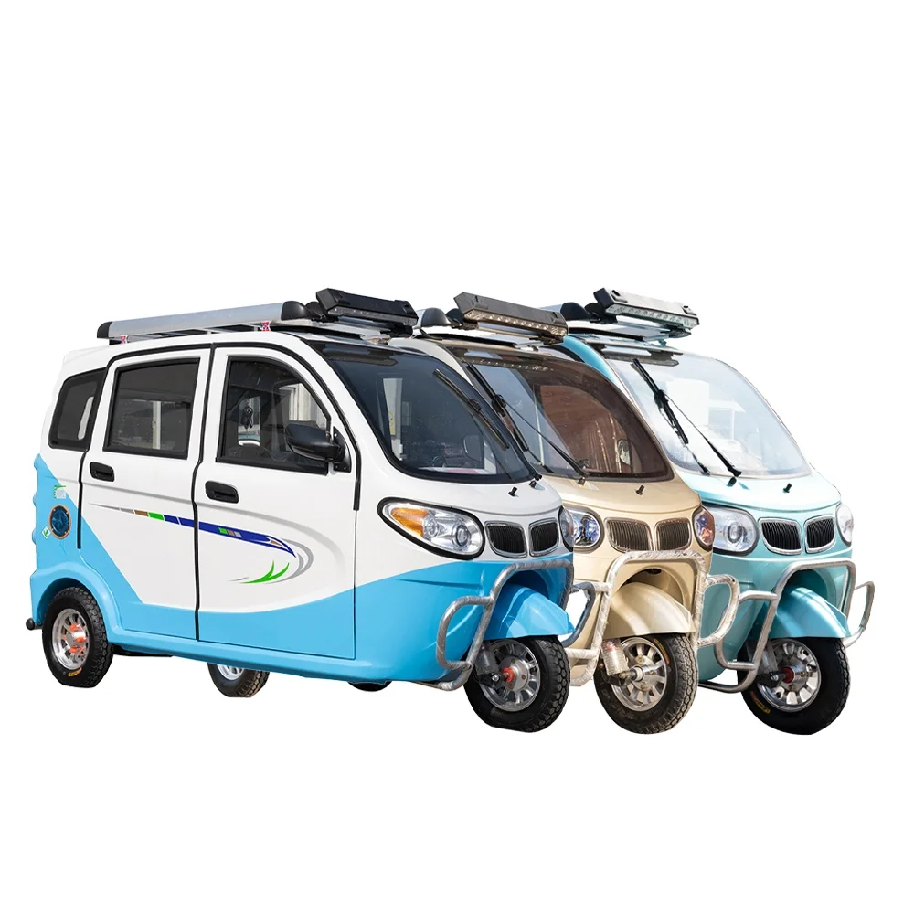 Passenger Tricycle Closed Cabin Tricycle With White Color - Buy White ...