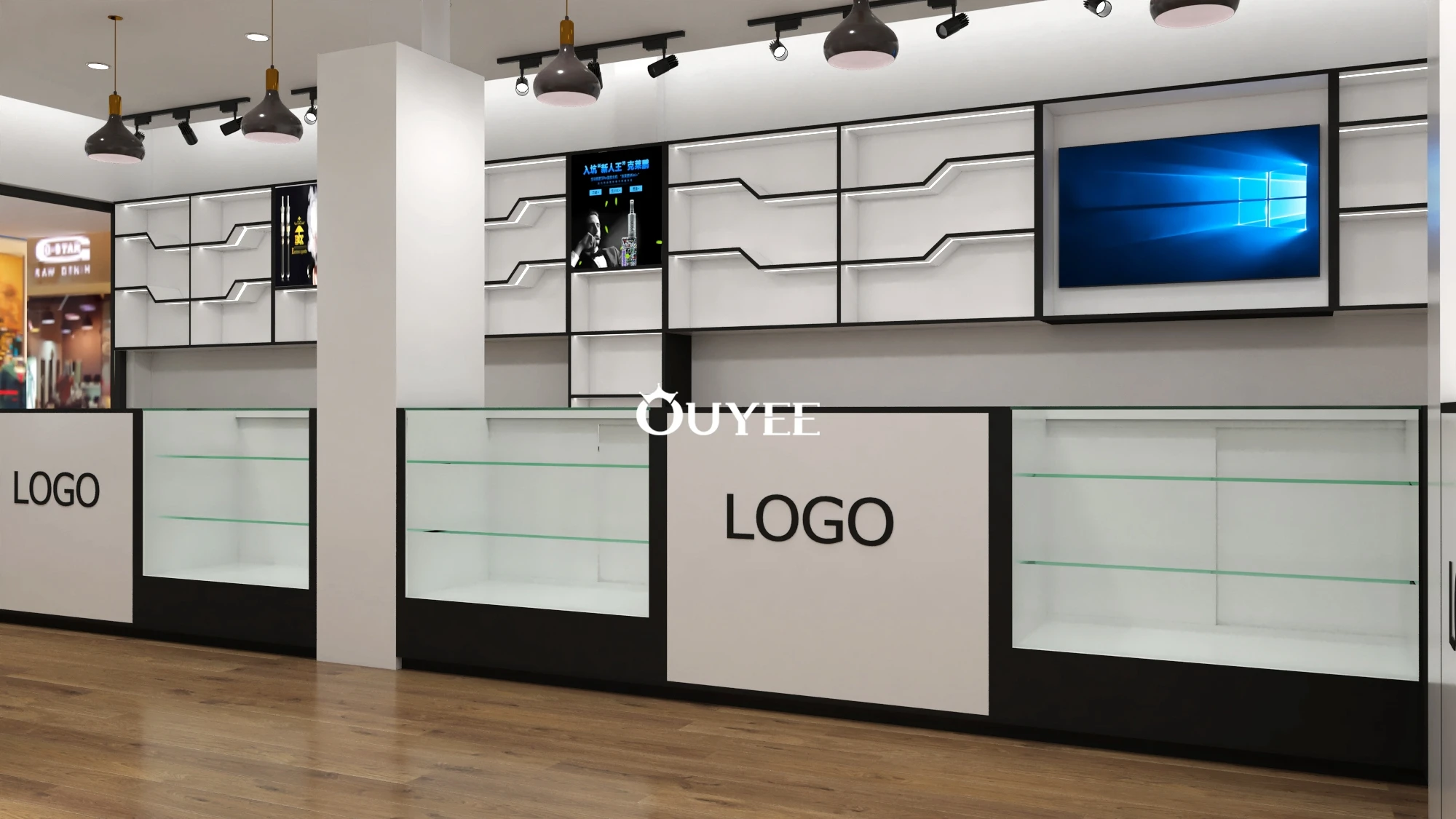 Smoke Shop Interior Design - Showcase & Retail Display