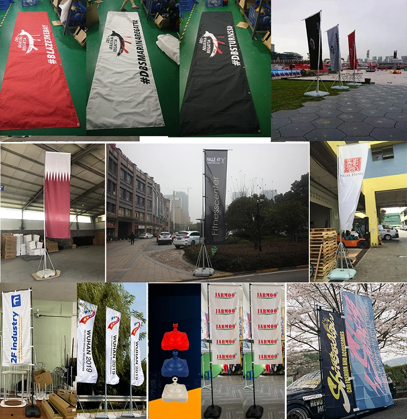 Advertising Custom Logo Banner Water Injection Flag 3m/3.5m/5m/7m ...
