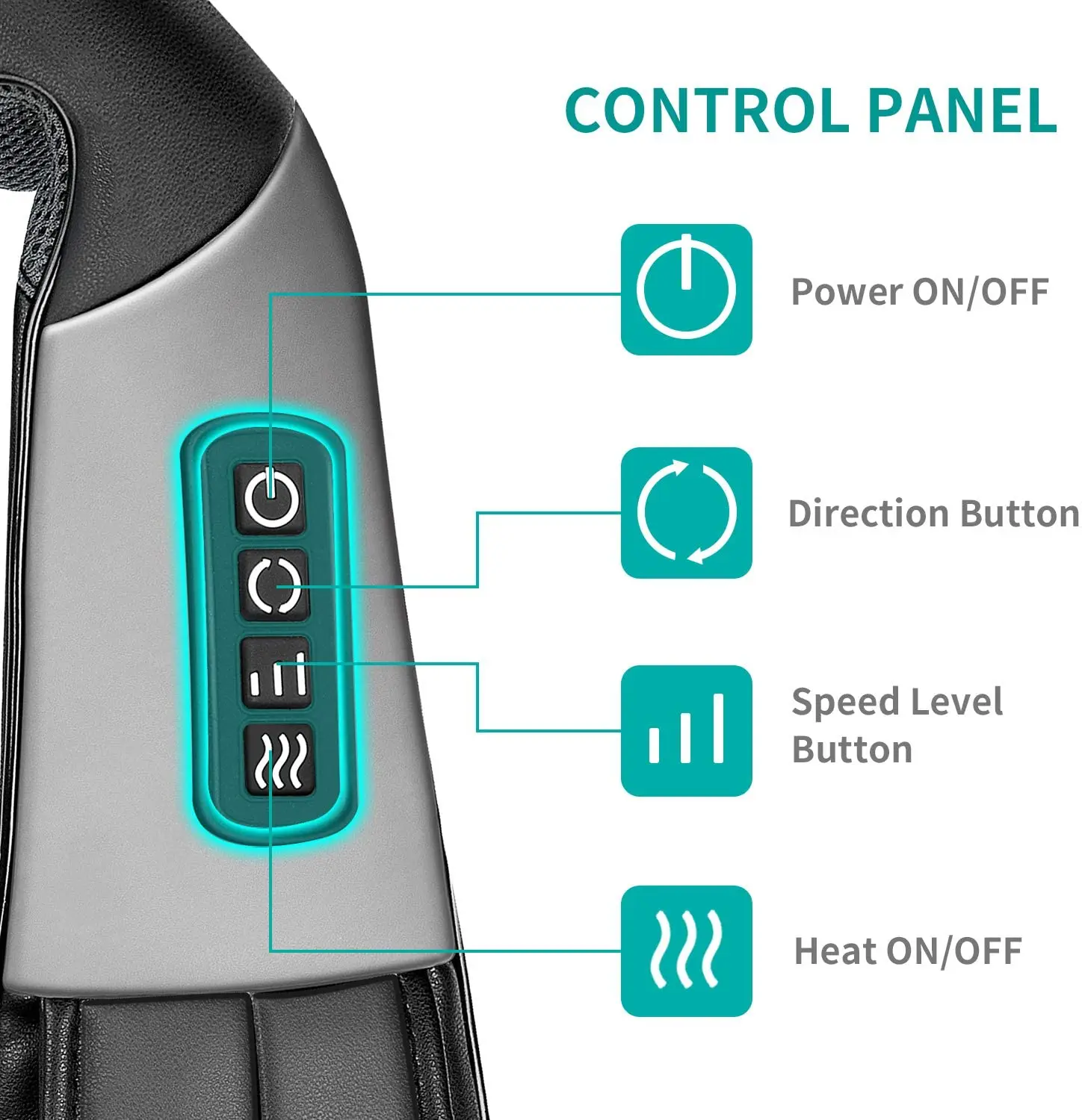 Electric Deep Tissue 3D Kneading Massage Belt - Relief for Back Pain