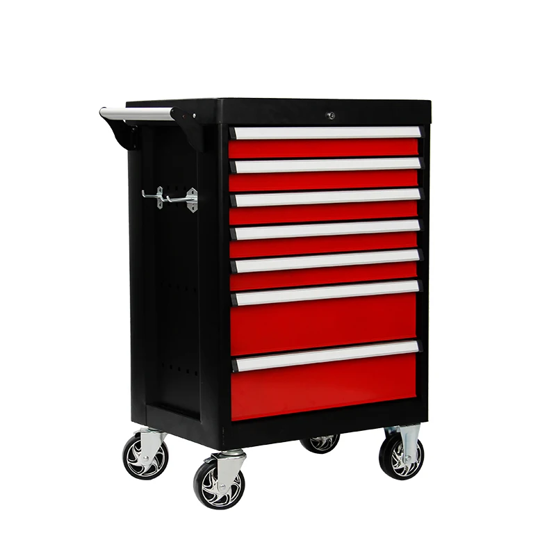 Heavy Duty Professional Movable Tool Trolley Workshop Garage Storage 7 Drawer Tool Box Roller ...