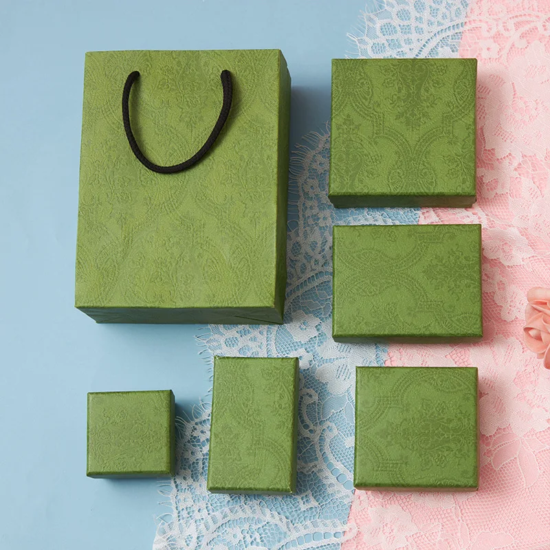 Luxury Custom Ring Jade Pendant Packing Paper Jewelry Ring Box Jewelry ...