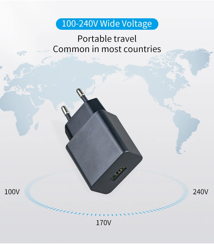 Wholesale CUL CE 5V1A 5W Travel Power Charger Adapter Micro Type C Cell Phone 5V1A USB a High ...