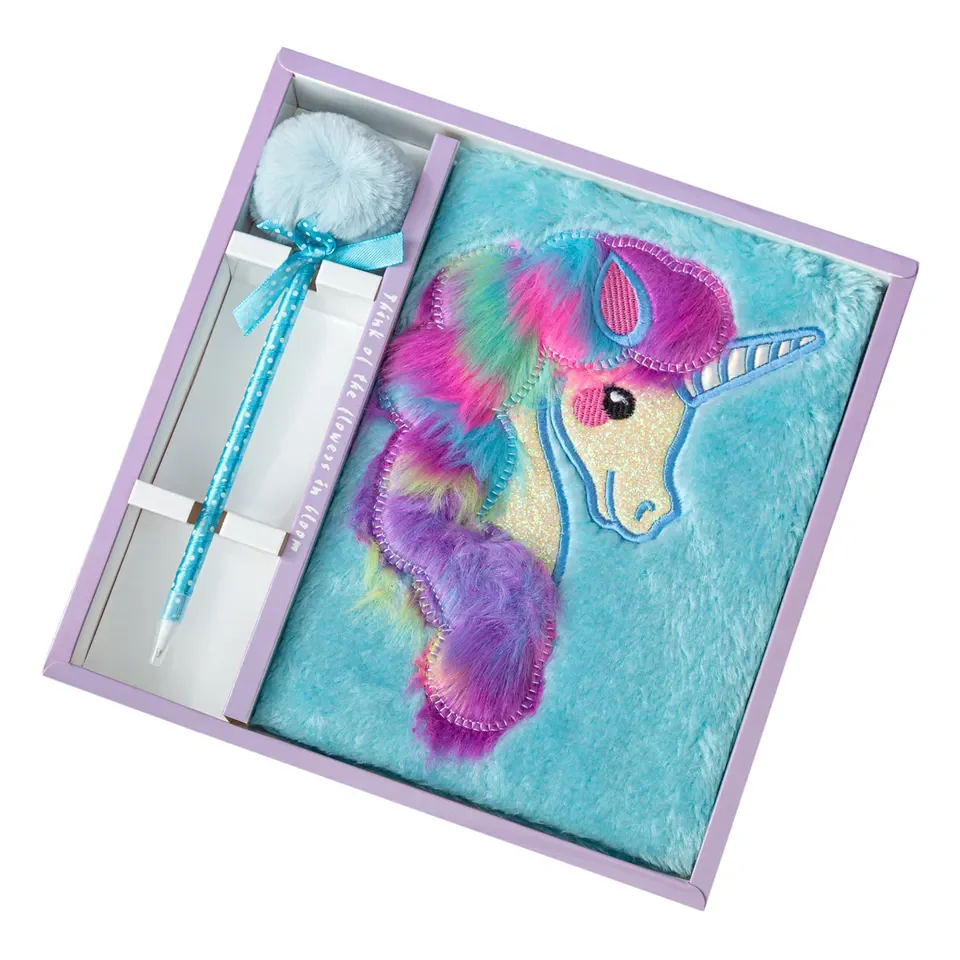 Custom Fluffy Plush Cover Book - Perfect for School Supplies
