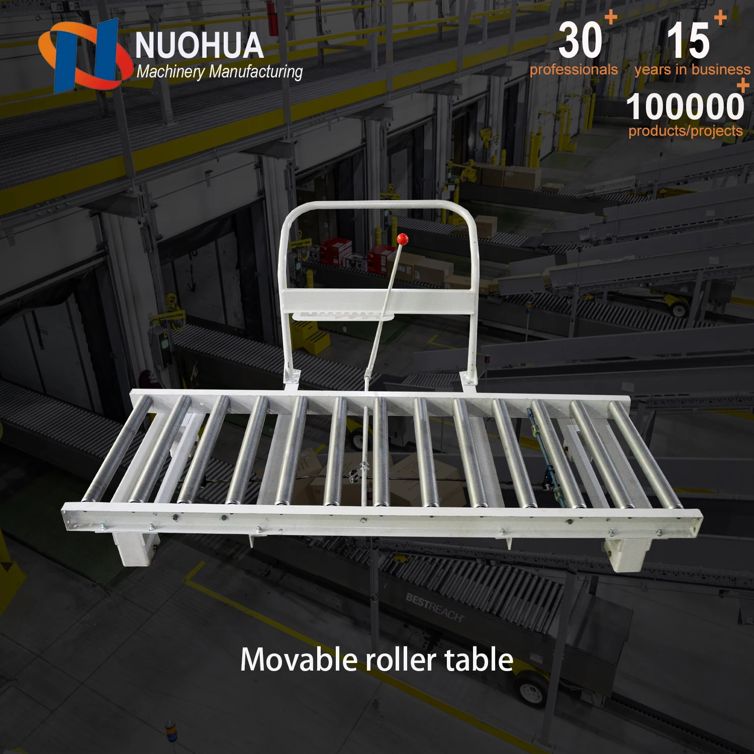 Mobile Gravity Roller Conveyor Cart Rail-Based Platform Trolley for ...